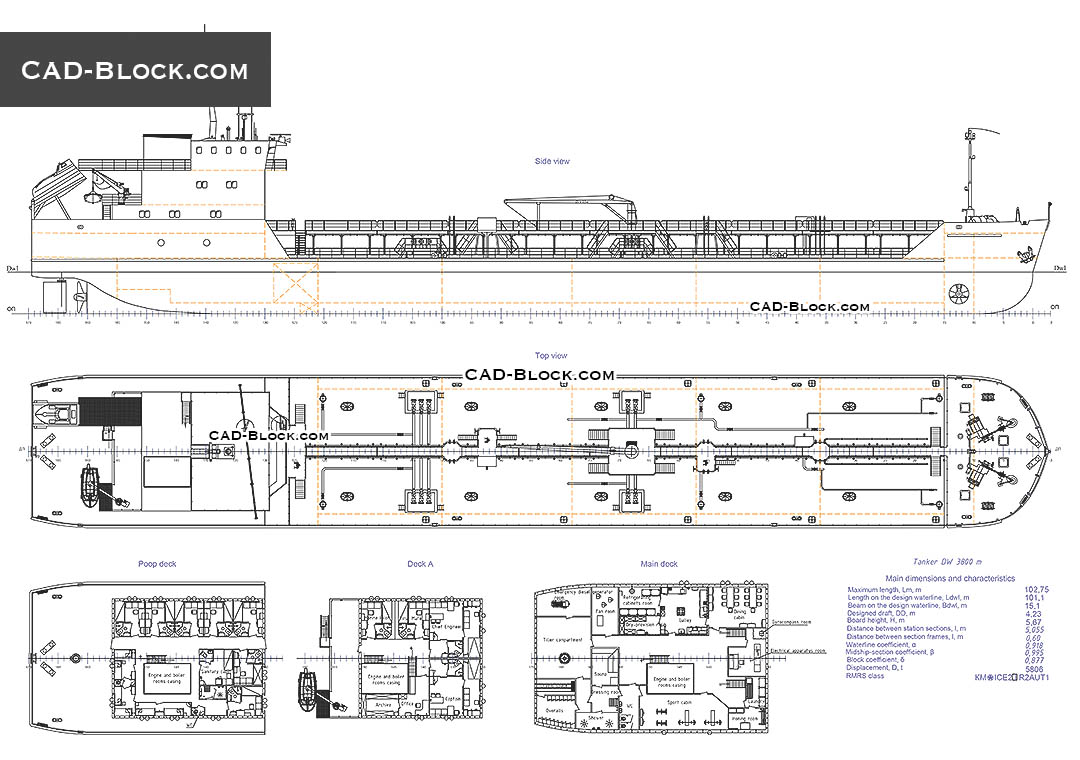 Water Tanker Cad Block - Design Talk